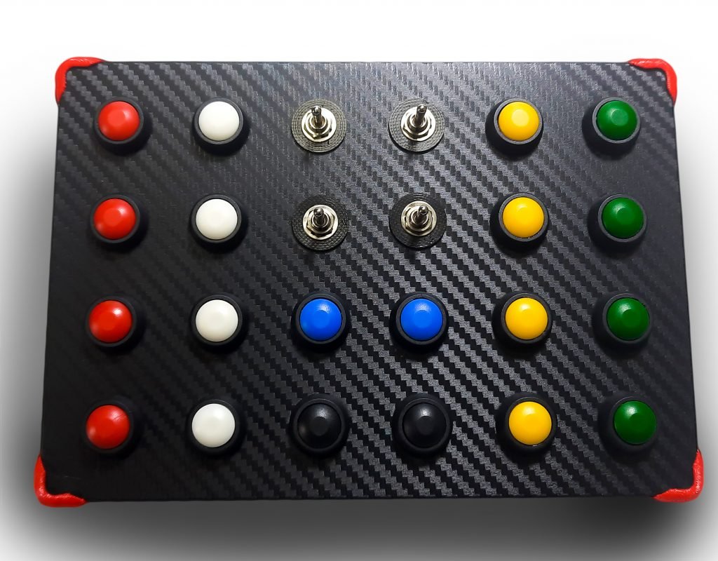 Button Box Flight Simulator DCS Control Panel 20 Pulsanti 4 Levette Sim ...