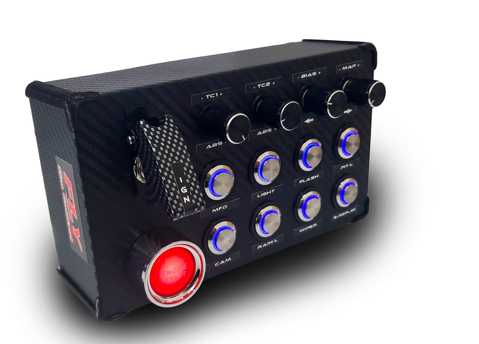 Button Box Sim Racing Pulsanti Luminosi in Metallo PC USB Plug & Play ...